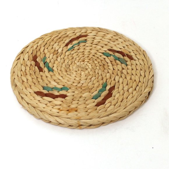 Unbranded | Kitchen | Woven Wicker Rattan Trivets Boho Straw Raffia ...